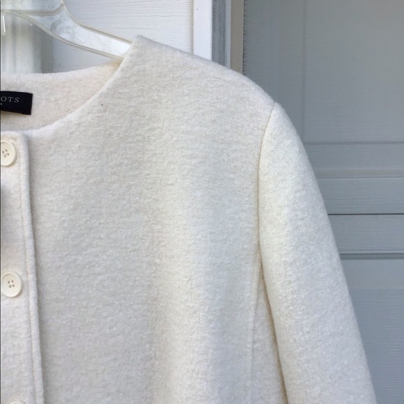 Talbots | Jackets & Coats | Nwt Talbots Wow Cream Boiled Wool Lined ...